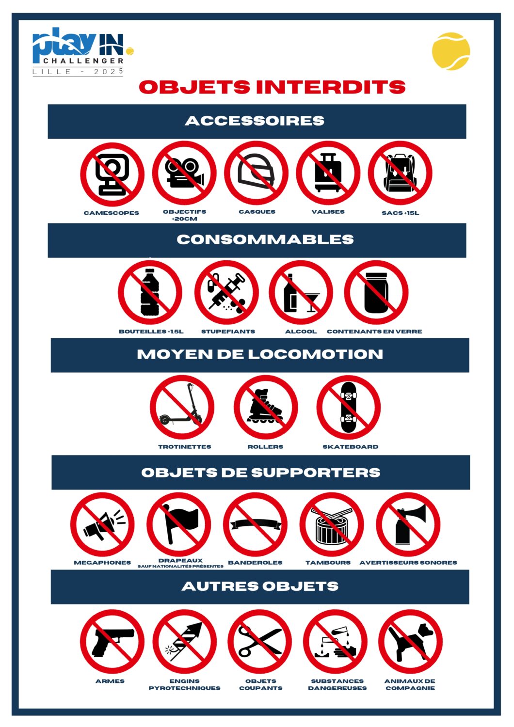 Objets interdits - Play In Challenger